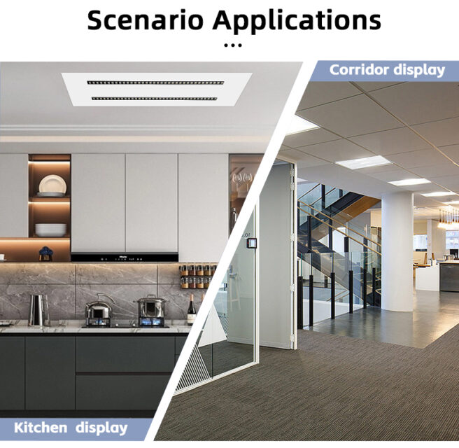 Surface Mounted Recessed Backlit Ceiling Square LED Panel Light AR-LPL ...