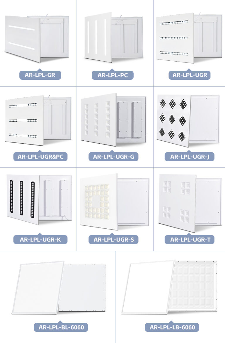 Surface Mounted Recessed Backlit Ceiling Square LED Panel Light AR-LPL ...
