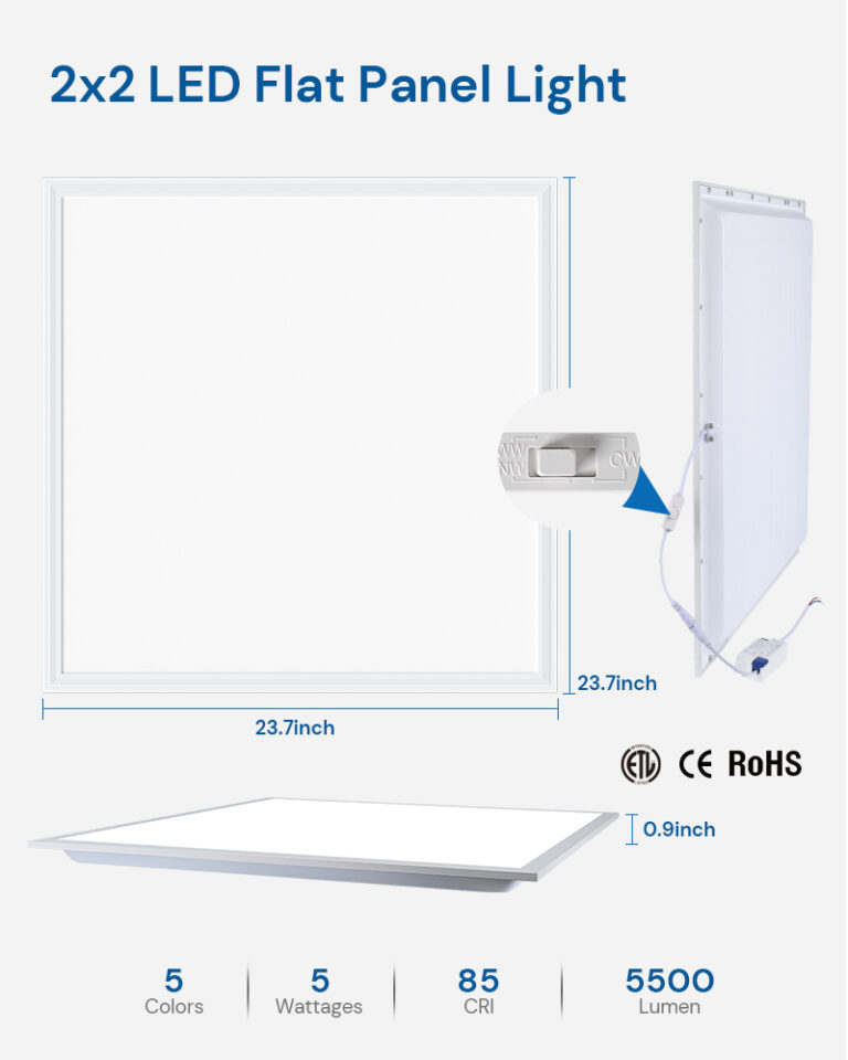 3CCT Dip Switch LED Panel Light for Home Office AR-LPL-BL-6060-3CCT ...